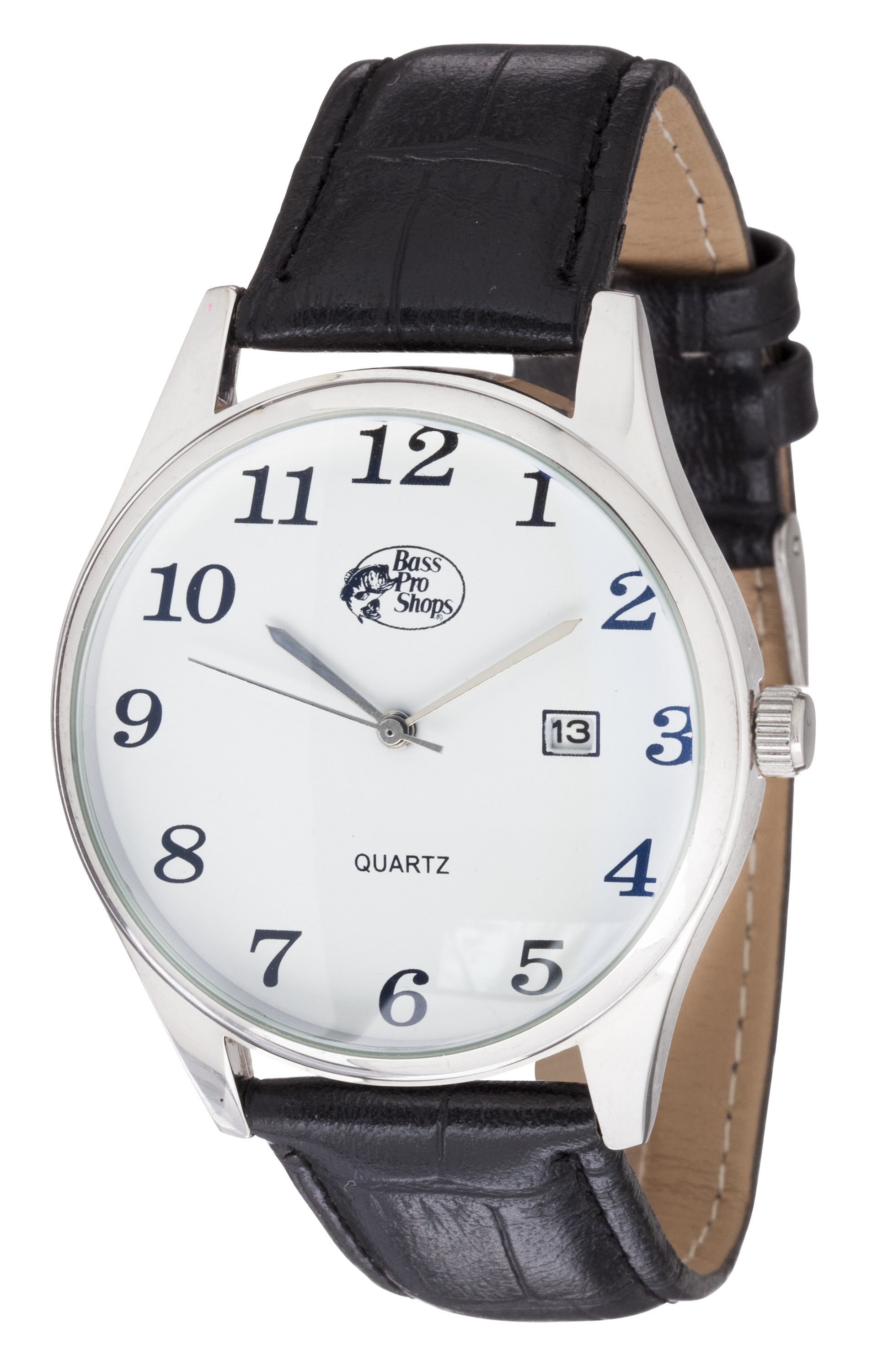 Bass Pro Shops Classic Black Leather Field Watch for Men | Bass Pro Shops